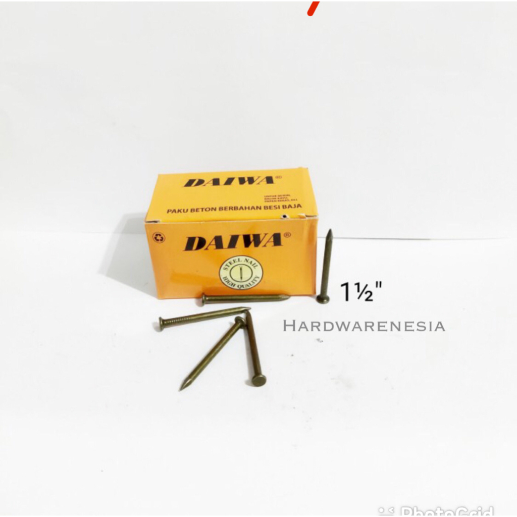 Jual DAIWA Paku Beton Kuning 1.1/4 inch inci 3 cm isi 100 PER BOX ...
