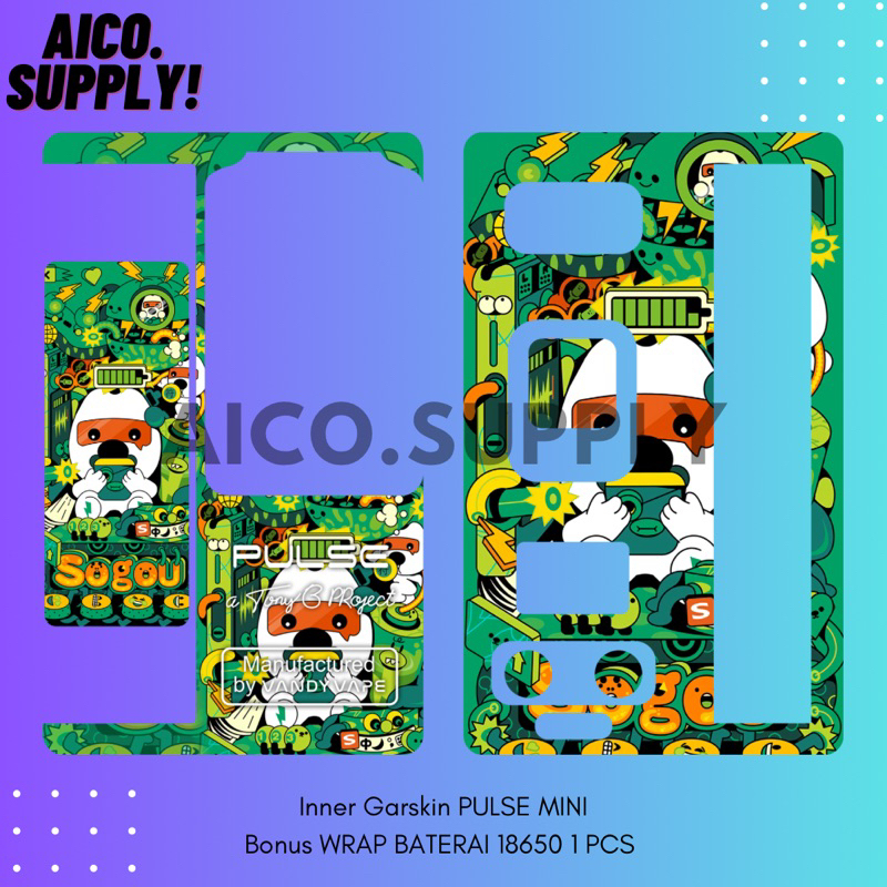 Jual AICO - Premium Inner Garskin Pulse Aio Mini Tombol Kotak Persegi ...