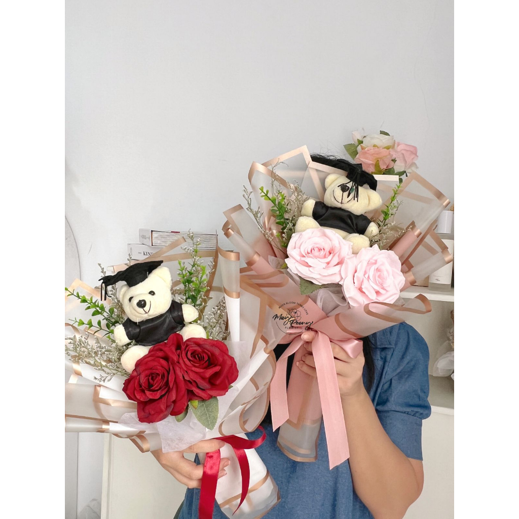Jual KIRANA TEDDY BOUQUET - BUKET BUNGA PALSU BUKET ARTIFICIAL BOUQUET ...