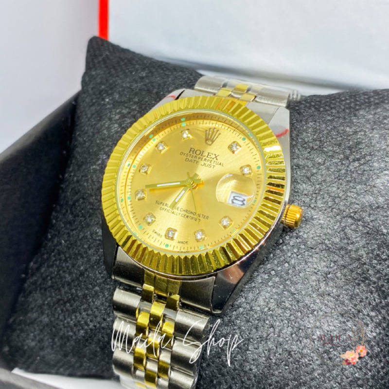 Jual MAILA Jam Tangan Wanita Rolex Tali Rantai Stainless steel Anti Air ...