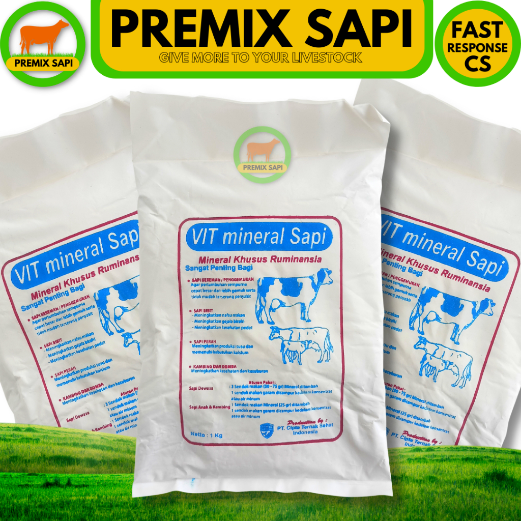 Jual VIT MINERAL SAPI 1kg - Mineral komplit untuk ternak sapi - Mirip ...