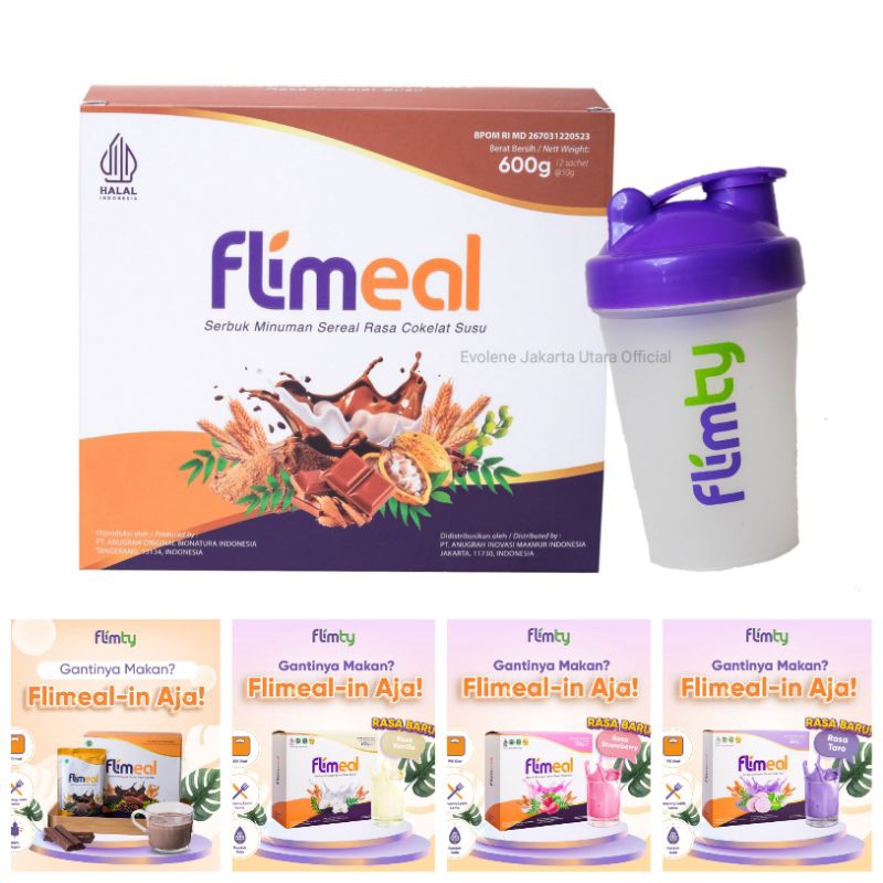Jual ⭐⭐⭐⭐⭐ Flimeal Meal Replacement by Flimty - Beli 2 Box Gratis ...