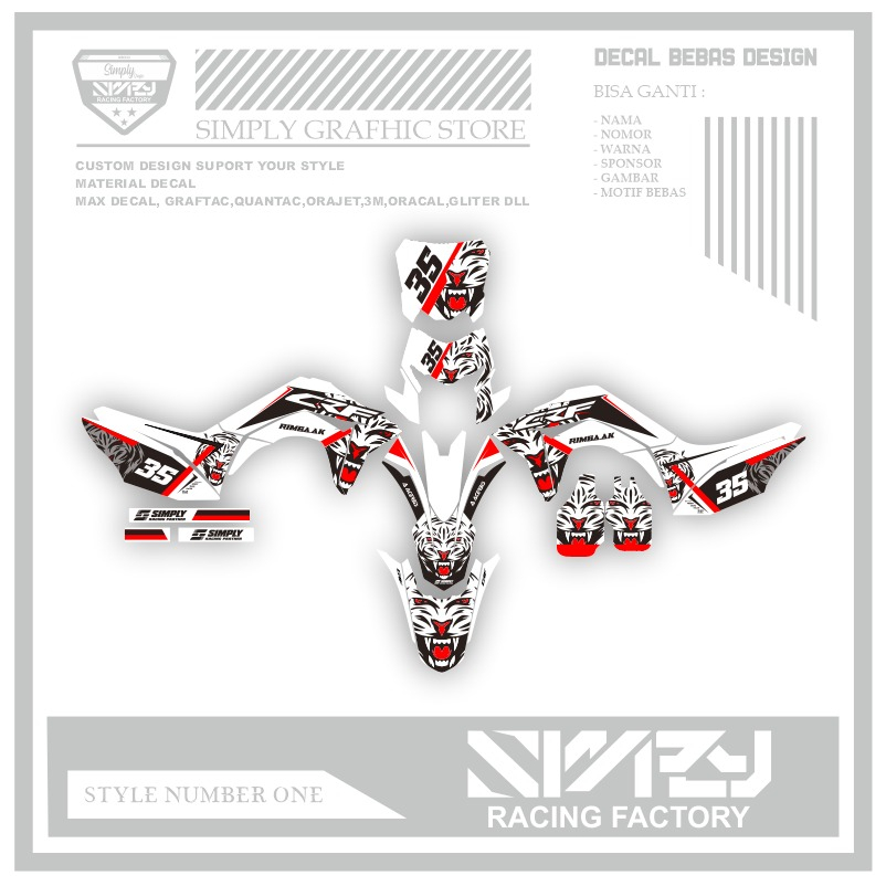 Jual DECAL STIKER MOTOR FULL BODY DESIGN BEBAS SUKA SUKA | Shopee Indonesia