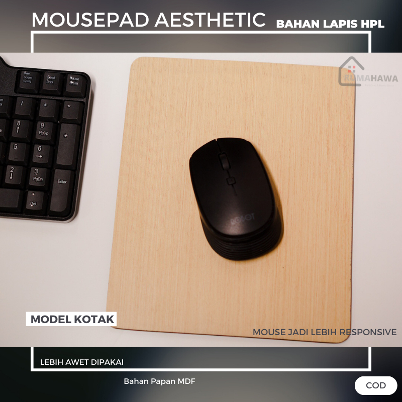 Jual Mousepad Tatakan Mouse Alas Mouse Tatakan Mouse Kayu Minimalis ...