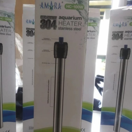 Jual Heater Pemanas Aquarium Amara Stainless 100 Watt | Shopee Indonesia