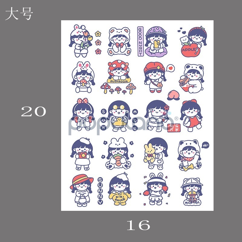 Jual Sticker Tumblr Aesthetic Stiker Design Jurnal Diary Lucu Deco Cute ...