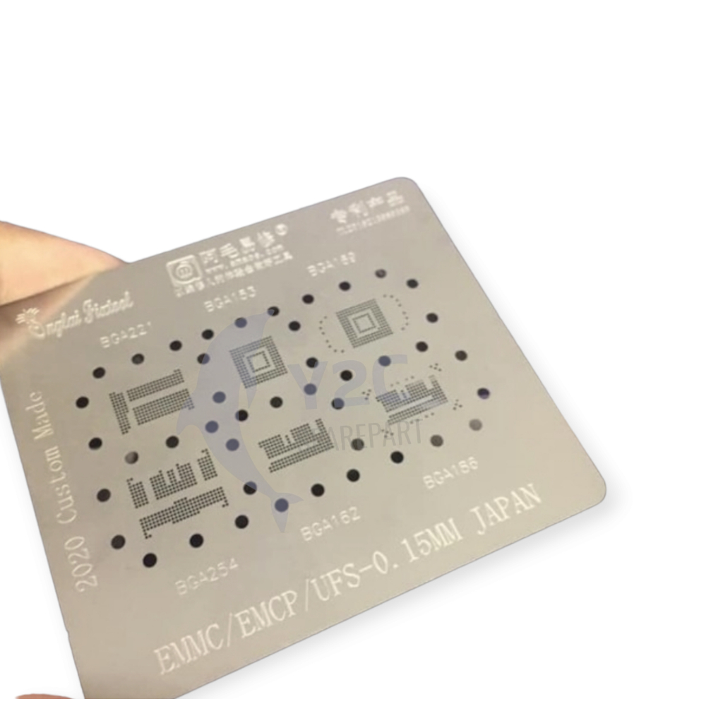 Jual PLAT BGA / CETAKAN IC ONGLAI FIXTOOLS EMMC / EMCP / UFS 0.15MM BAHAN JEPANG ANTI LENGKUNG ...