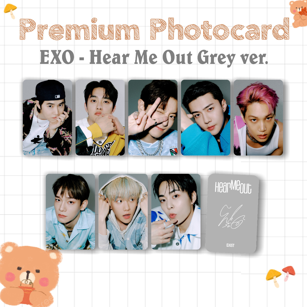 Jual PC PHOTOCARD PREMIUM EXO EXIST SG Hear me out | Shopee Indonesia