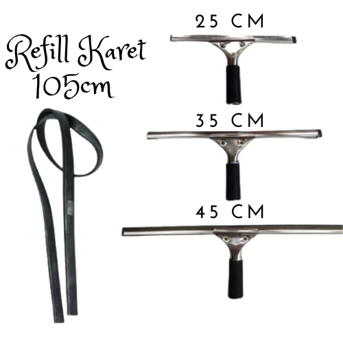 Jual Window Squeegee Cleaner 25/35/45 cm squege squeeze wiper | Window ...