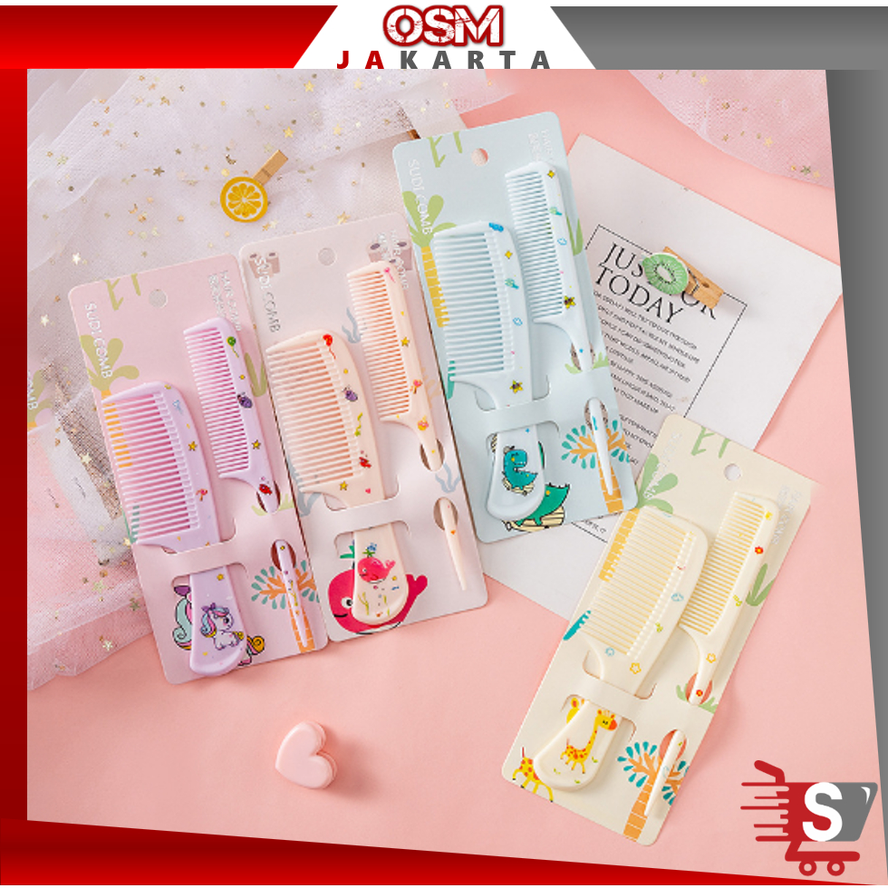 Jual OSM JKT F5883 Set Sisir Karakter Lucu / Sisir Anak Set Isi 2pcs ...
