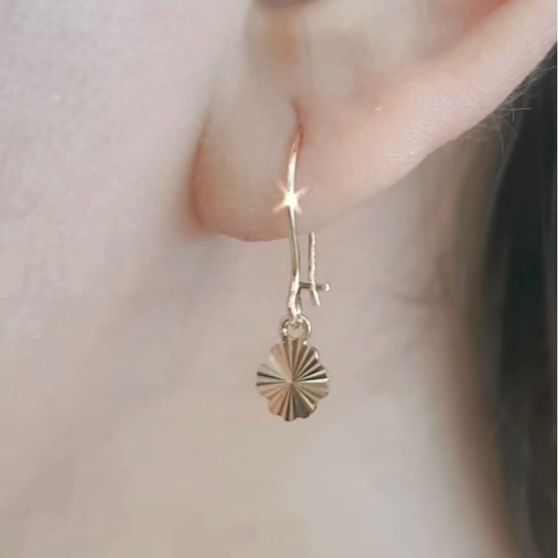 Jual Anting kait polos ukir (Merah 375/8k) | Shopee Indonesia