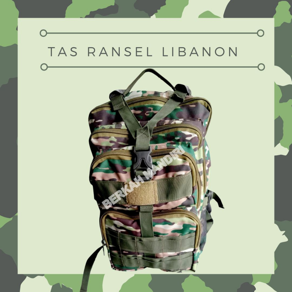 Jual Tas Ransel Libanon Tas Pria Jumbo Hiking Backpack Pria TNI Militer ...