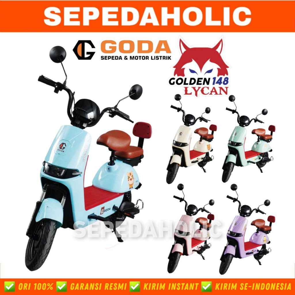 Jual Sepeda Motor Listrik GODA 148 LYCAN Electric E Bike 500 Watt ...