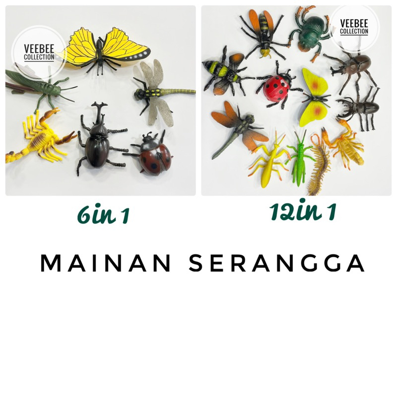 Jual Mainan serangga animal insect / mainan mengenal serangga kupu ...