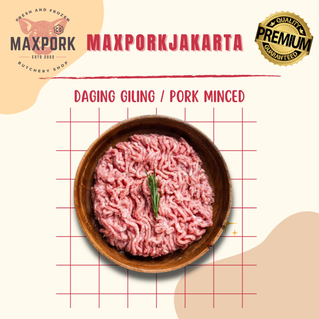 Jual Daging Babi Giling / Minced Pork / Daging Cincang Fresh | Shopee ...