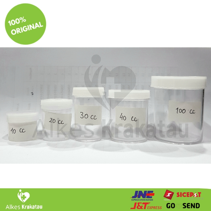 Jual Pot 10 20 30 50 100 ml cc / Pot Plastik / Pot Salep / Pot Urine | Shopee Indonesia