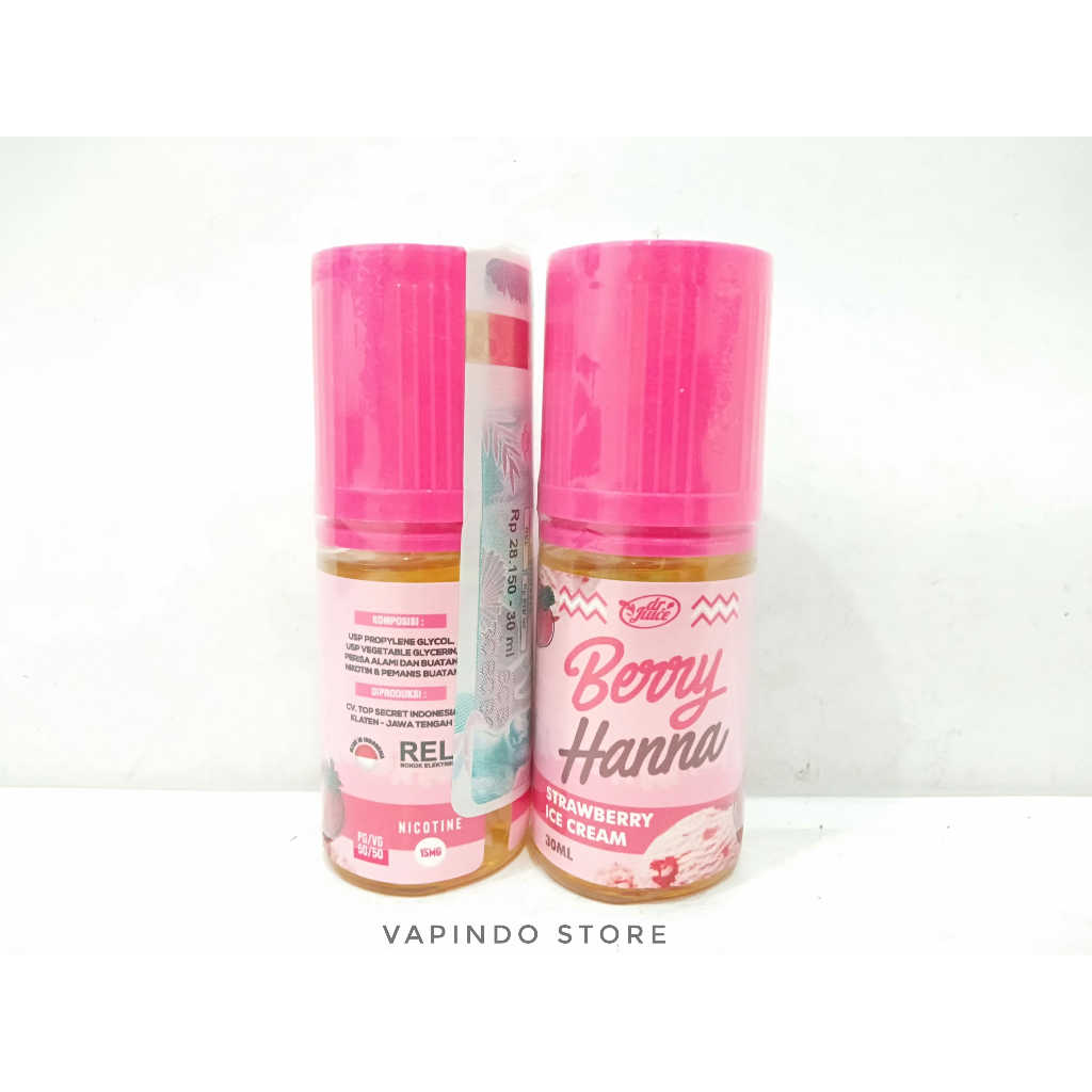 Jual PODS FRIENDLY BERRY HANNA STRAWBERRY ICE CREAM 30ML BY DR JUICE ...