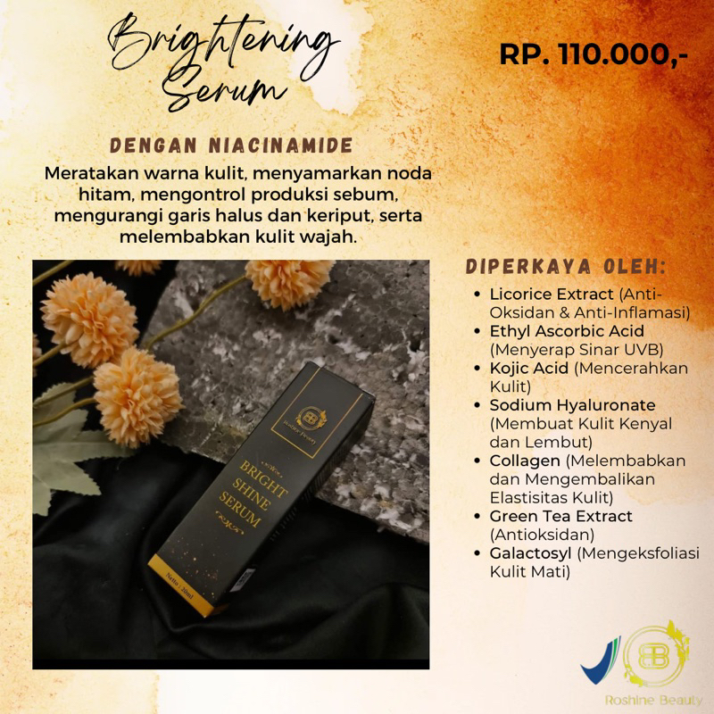 Jual Brightening Serum - Roshine Beauty | Shopee Indonesia