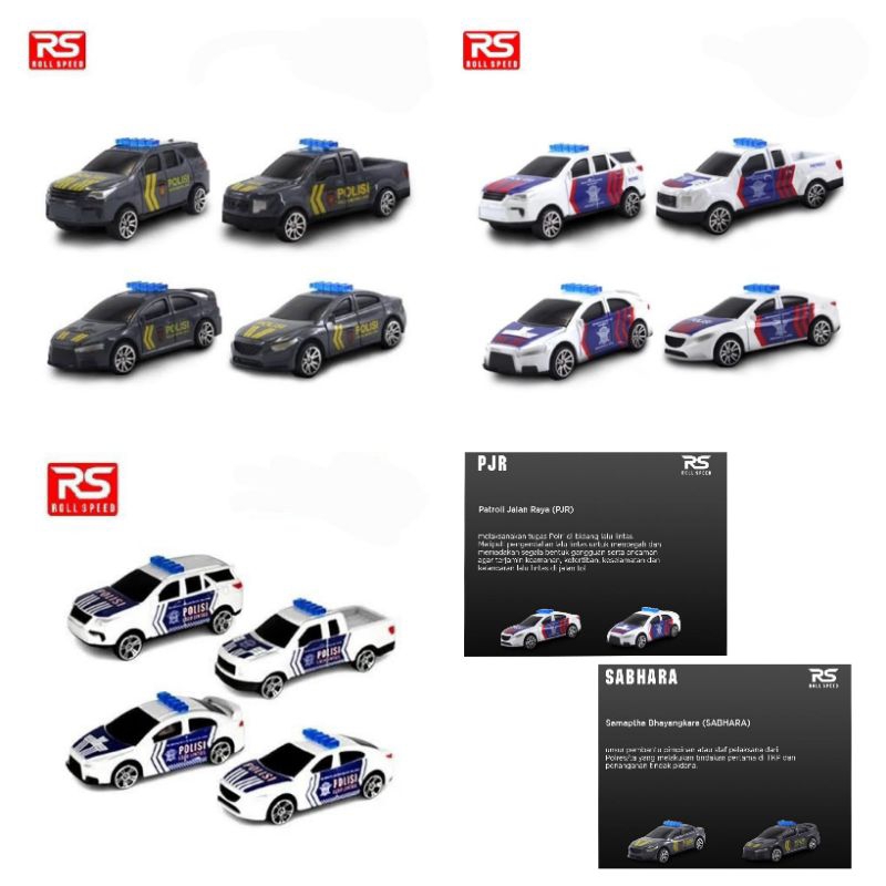 Jual ROLL SPEED DIECAST MOBIL POLISI LALU LINTAS PJR SABHARA INDONESIA ...