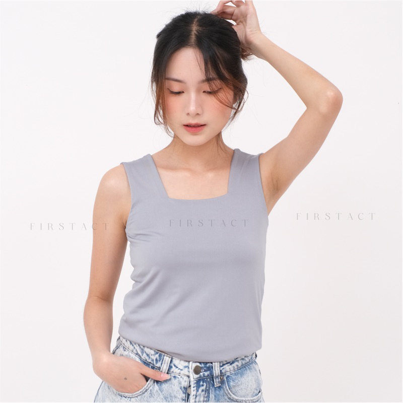 Jual Firstact TANKTOP TANK TOP TANGTOP WANITA POLOS BASIC TALI BESAR ...