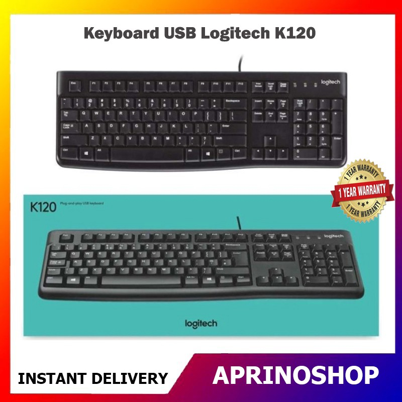 Jual Keyboard Logitech K120 Original Garansi Resmi Keyboard Cable USB ...