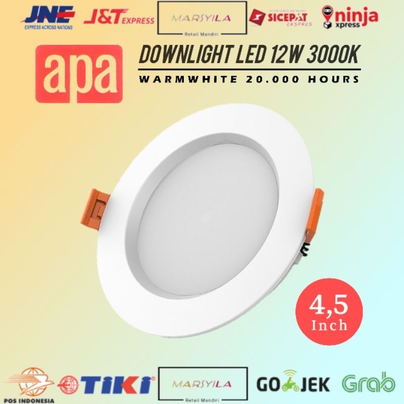Jual Apa Lampu Downlight Led 12W 4,5 Inch Warmwhite 3000K | Shopee ...
