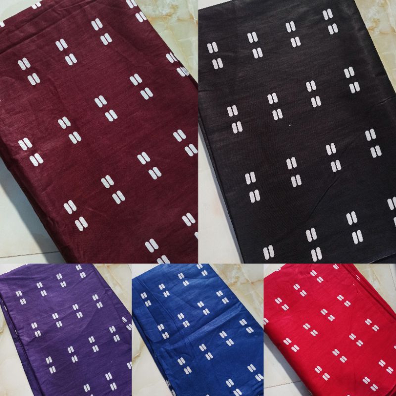 Jual crn kain batik motif jumputan kapsul garis dua kain kombinasi ...