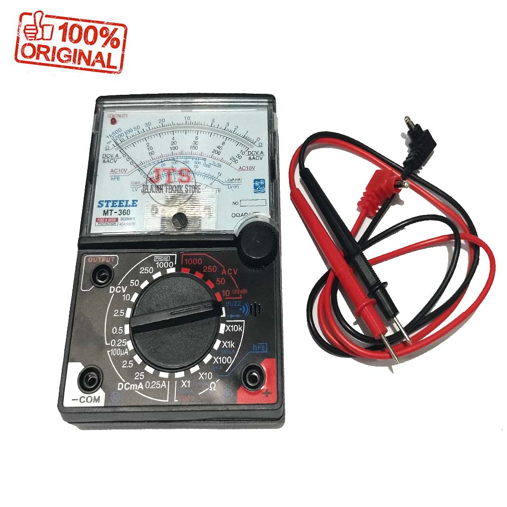 Jual STEELE Multitester Analog MT-360 Avo meter / Multi Tester Alat Cek ...
