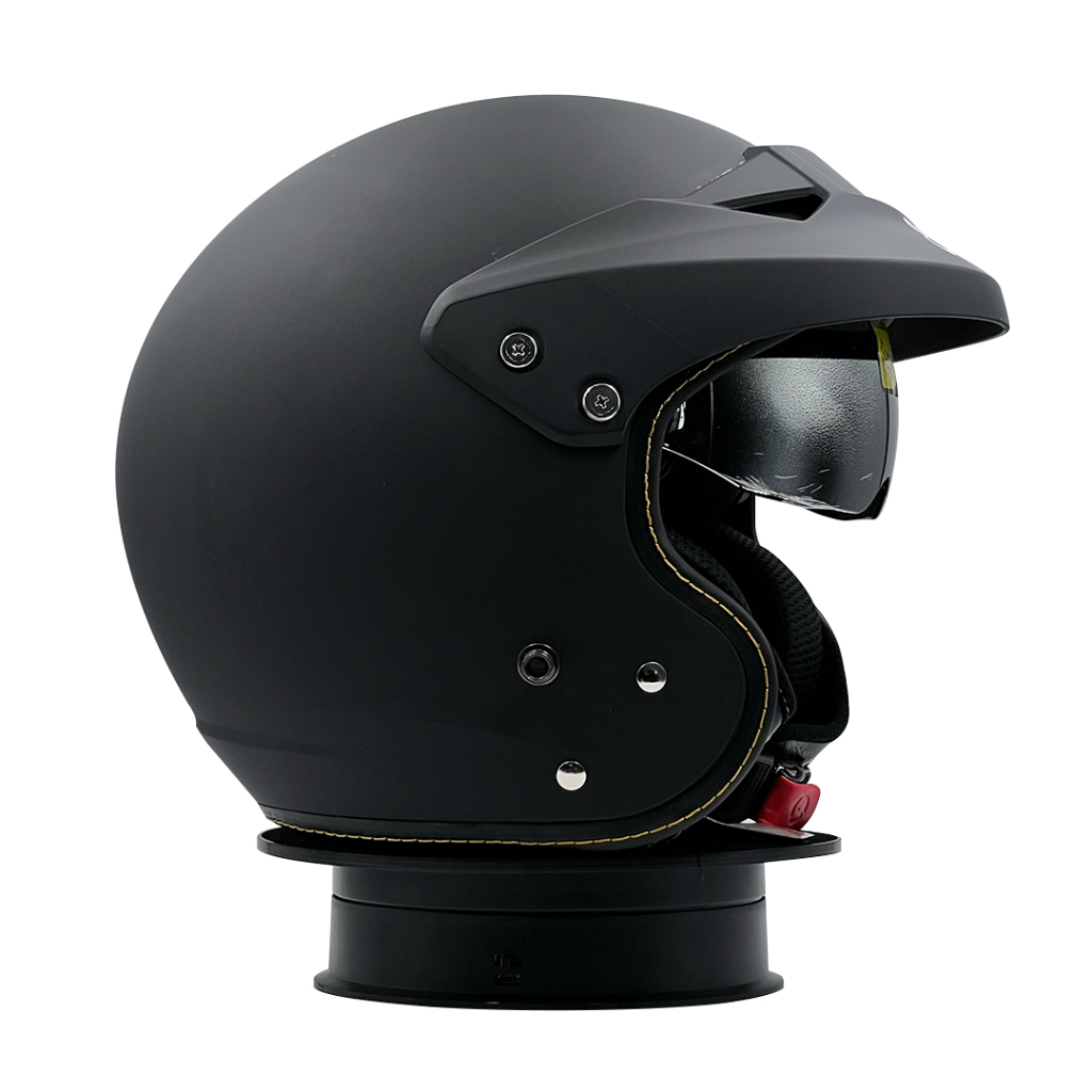 Jual Helm Asca Retro Solid #2 Black Doff | Shopee Indonesia