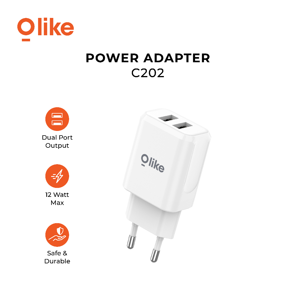 Jual ADAPTOR CHARGER Olike C202 Charger Kepala Charger Fast Charging ...