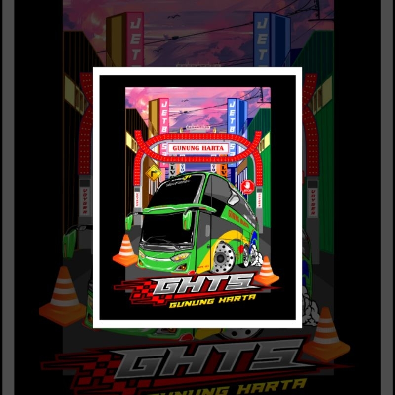 Jual (free sticker)CETAK STICKER BUSMANIA 5 PCS GUNUNG HARTA GHTS ...