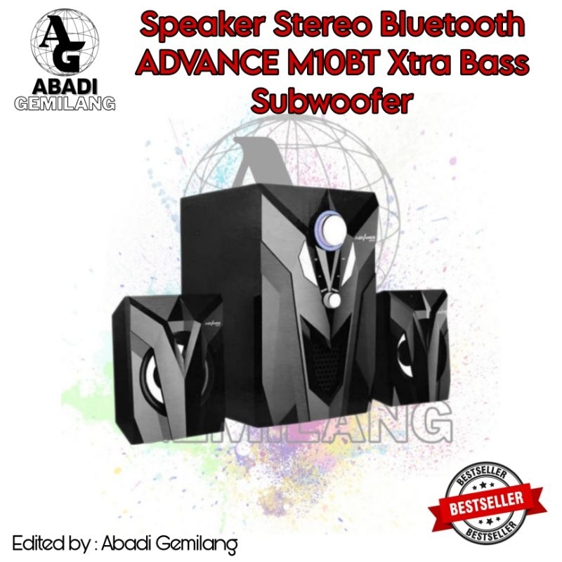 Jual Speaker Stereo Bluetooth ADVANCE M10BT Xtra Bass Subwoofer/Speaker Advance M 10BT | Shopee ...