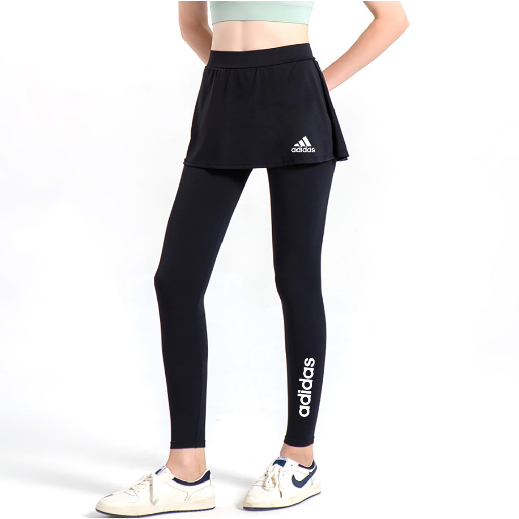 Jual 2 IN 1 Legging Rok Olahraga Wanita Sport Senam Aerobik Rokcel Rok ...