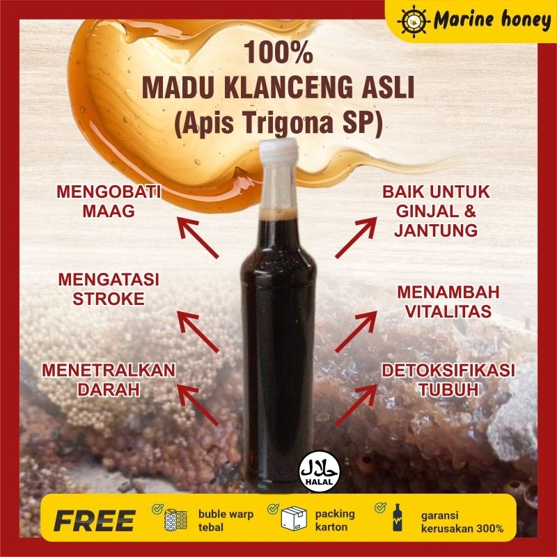 Jual Madu klanceng Bambu Murni/Madu Asam Urat,Madu Trigona murni 100% | Shopee Indonesia