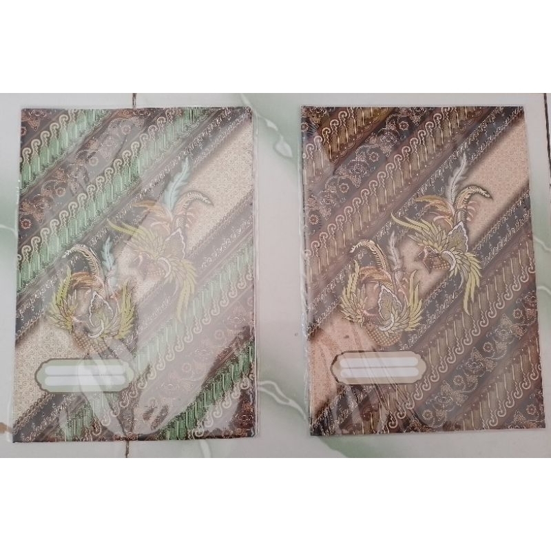 Jual Sampul BATIK Buku Boxy / Buku Panjang (isi 20 lembar) | Shopee ...