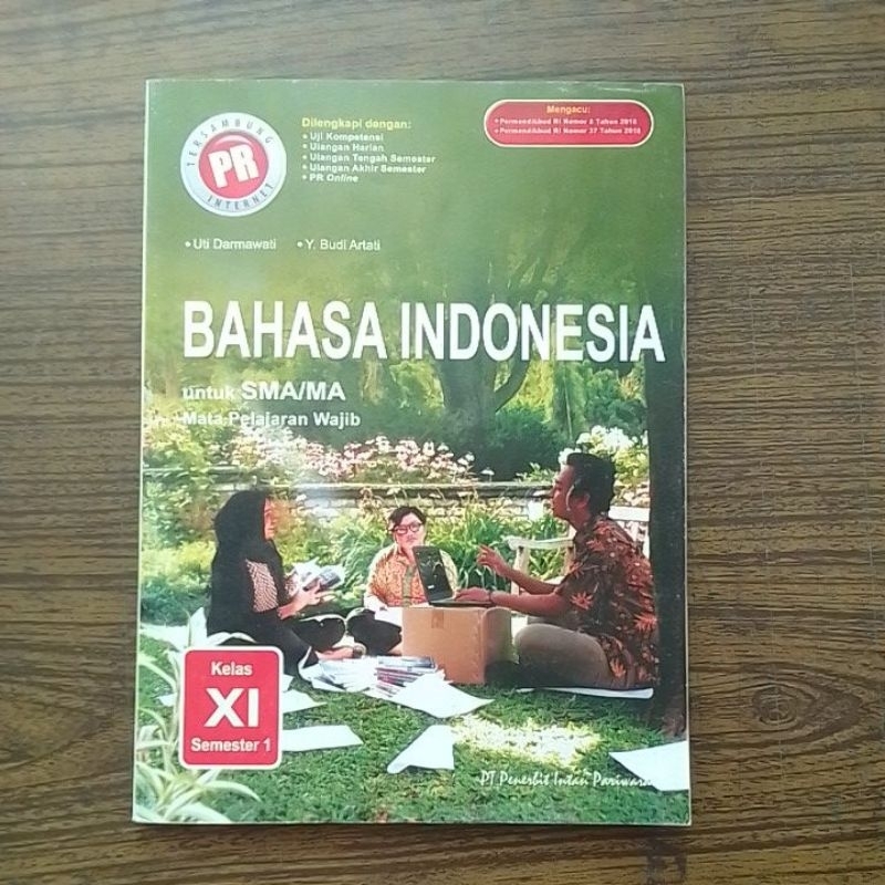 Jual BUKU PR BAHASA INDONESIA UNTUK SMA/MA KELAS Xl SEMESTER I INTAN PARIWARA | Shopee Indonesia