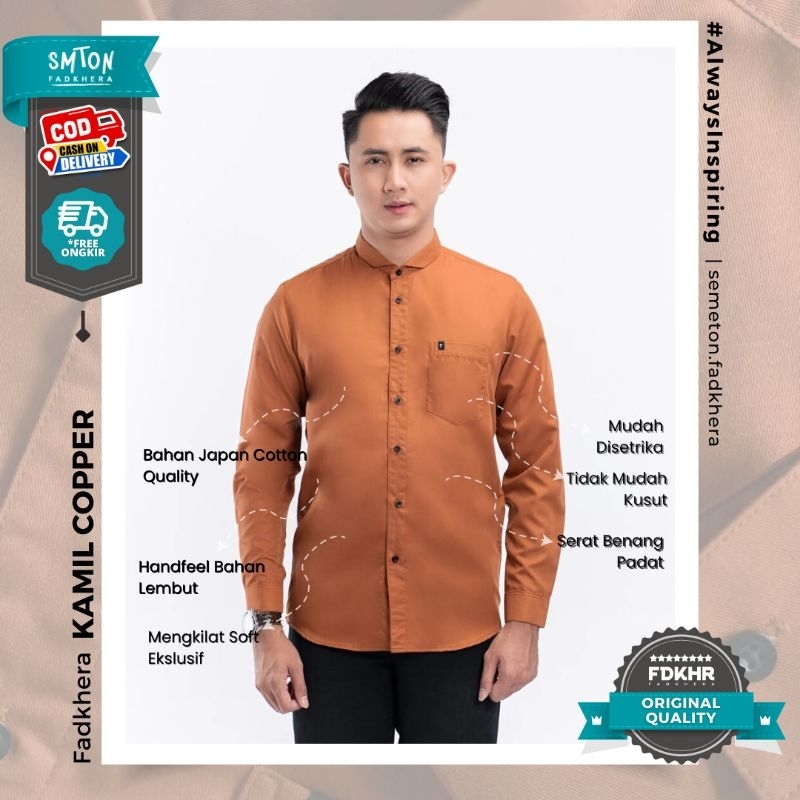 Jual Koko Fadkhera KAMIL COPPER basic series terbaru Kemeja Koko Modern ... Jual Koko Fadkhera KAMIL COPPER basic series terbaru Kemeja Koko Modern ...