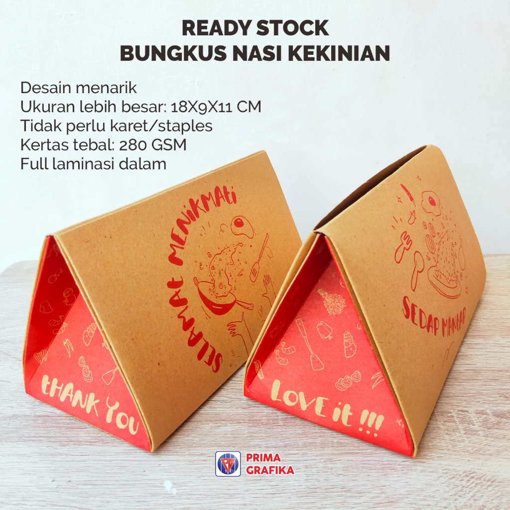 Jual Bungkus Nasi Kekinian / Rice Pack - Box Nasgor - Nasi Kucing ...