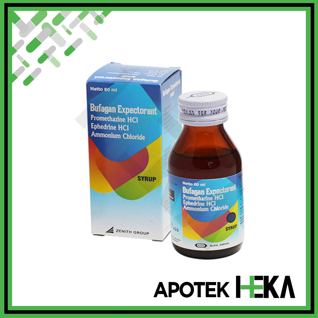 Jual Bufagan Expectorant Syrup Botol 60 ml - Sirup Batuk Alergi ...