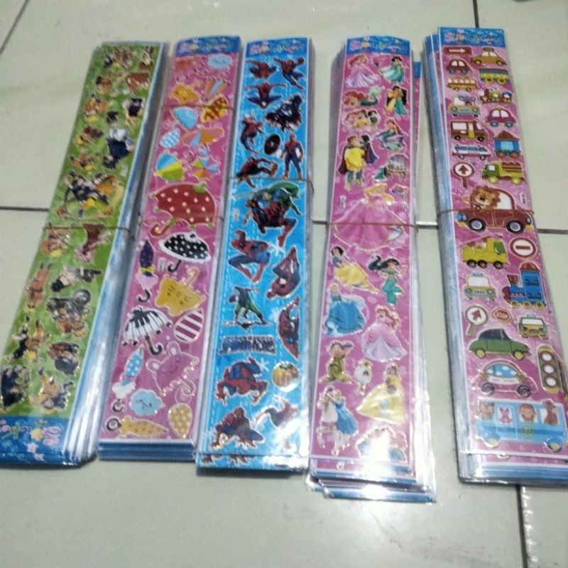 Jual isi 50 pcs stiker tempel panjang ukuran 30 x 4.5 | Shopee Indonesia