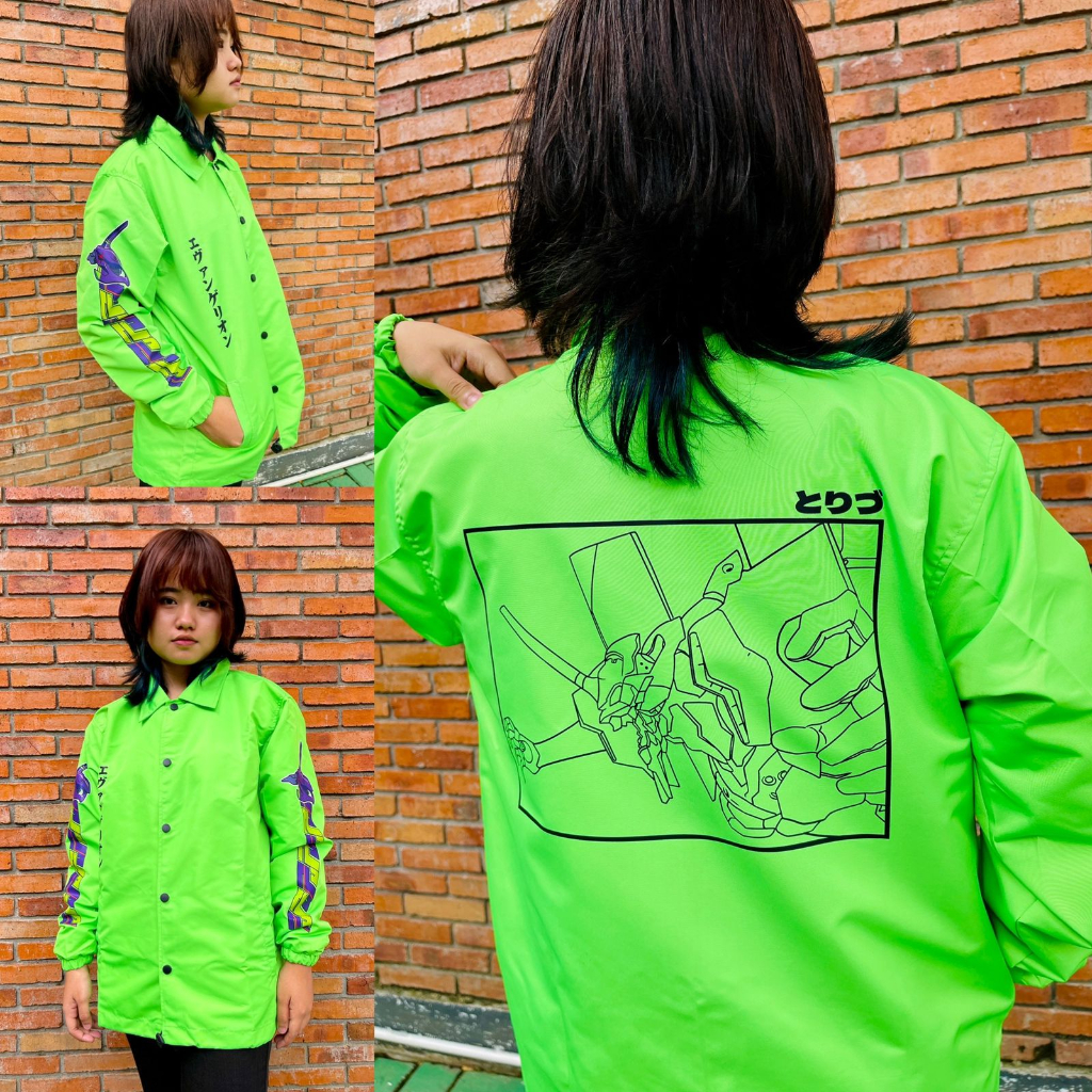 Jual TORIZU Coach Jacket Neon Evangelion in Frame Anime Manga | Shopee ...