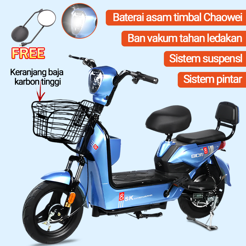 Jual Sepeda Listrik Dewasa / Baterai Tahan Lama 48V12A / Sepeda Motor ...
