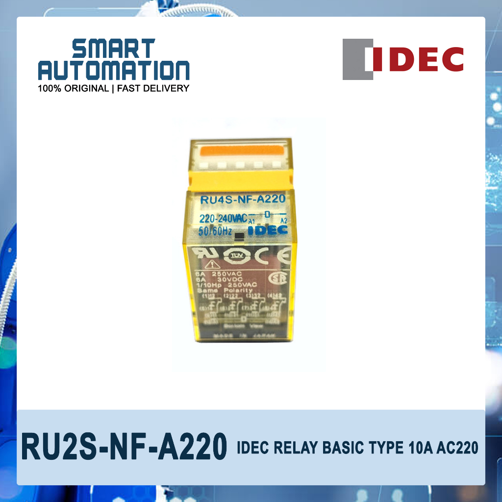 Jual IDEC RU2S-NF-A220 Relay 2 Pole 220V AC | Shopee Indonesia