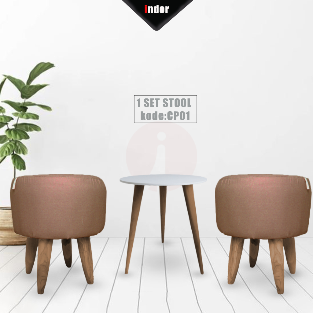 Jual KURSI SOFA STOOL Set 2 Kursi 1 Meja/ Kursi Ruang Tamu Teras Murah ...