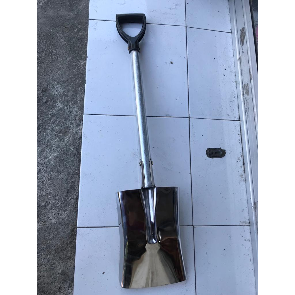 Jual CUERO Sekop Rata stainless gagang full besi Model Papak PEGANGAN ...