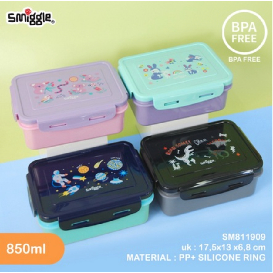 Jual Smiggle Lunch Box Kotak Makan Bekal Anak Karakter 850ml TAKASIMURA STORE | Shopee Indonesia
