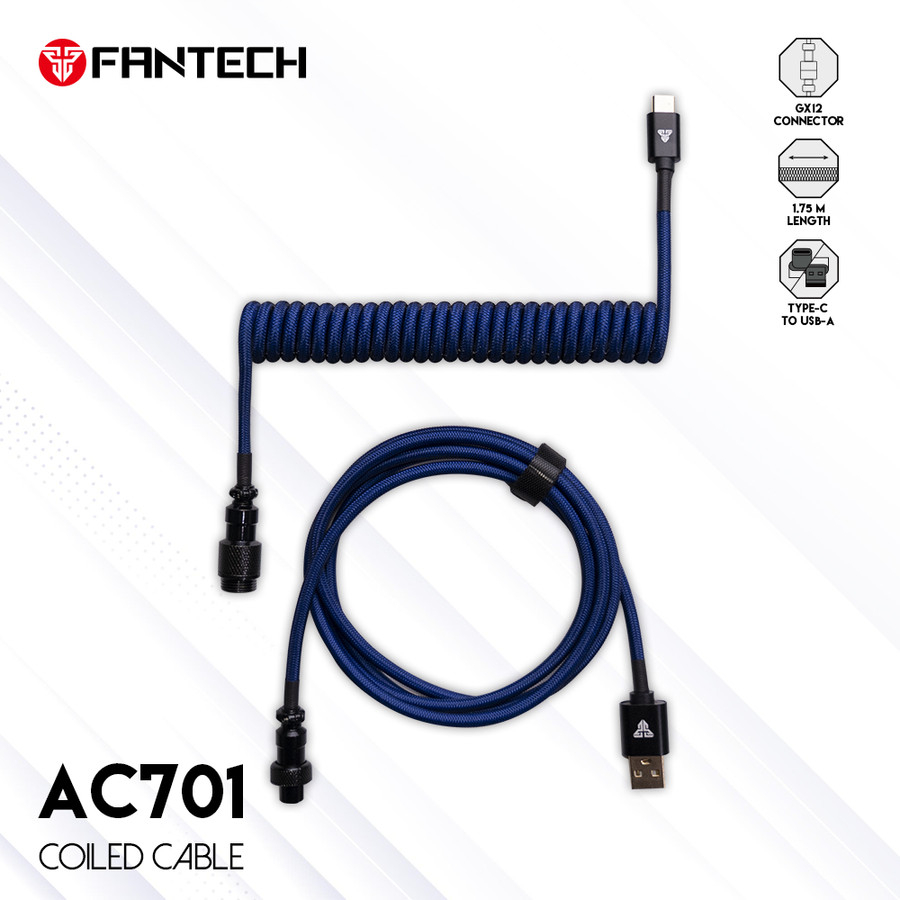 Jual Fantech AC701 / AC-701 Coiled Cable For Mechanical Gaming Keyboard ...