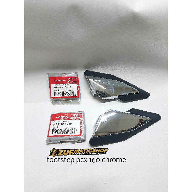 Jual footstep pcx 160 krom chrome | Shopee Indonesia