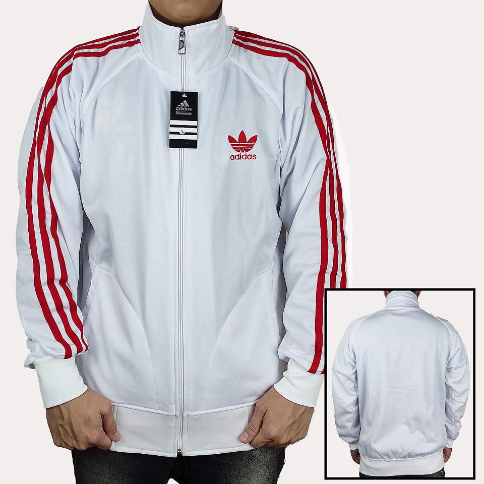 Jual JAKET ADIDAS FIREBIRD PUTIH LIST HITAM SIZE M L XL XXL XXXL ...