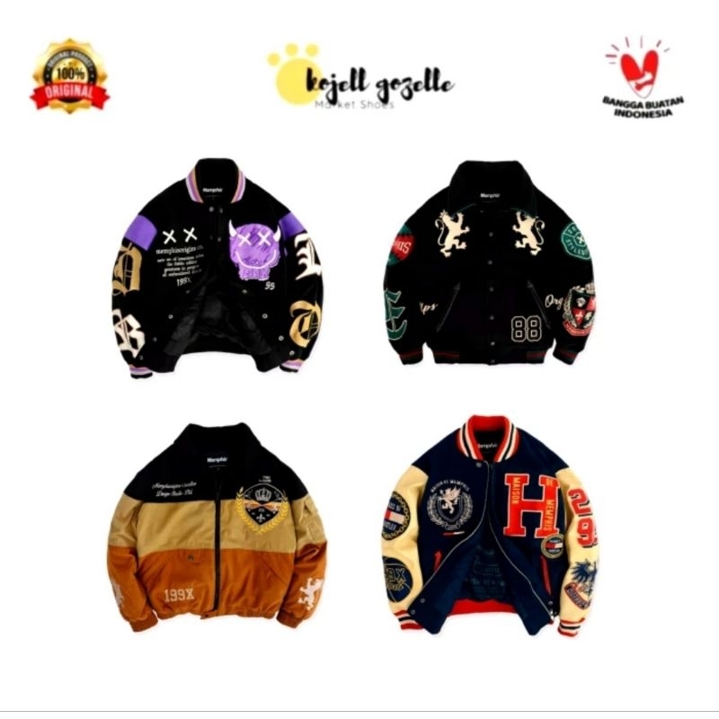 Jual Memphis Varsity Jacket - Diablo / Edinburgh / Oxford / Maison De ...